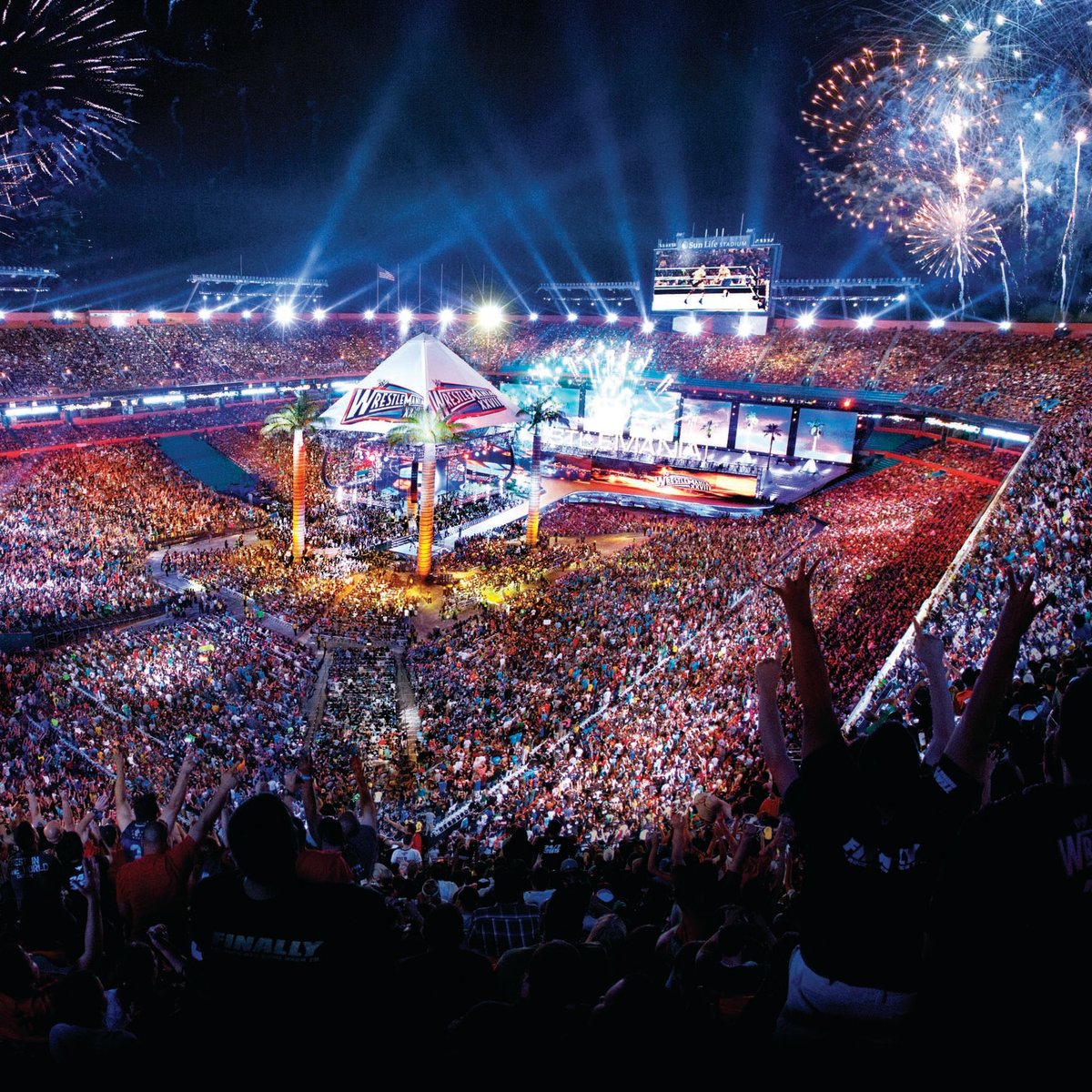 Wrestlemania 28 Stage Setup