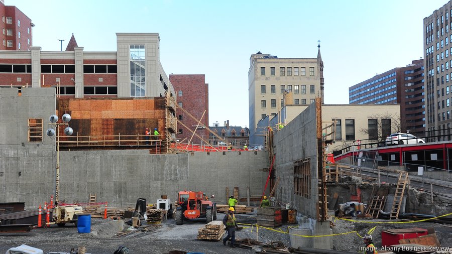 Albany, New York, convention center construction continues - Albany ...