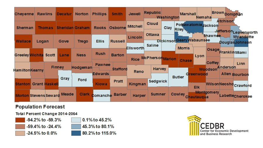 Kansans in 50 years will be mostly urban, mostly older - Wichita ...