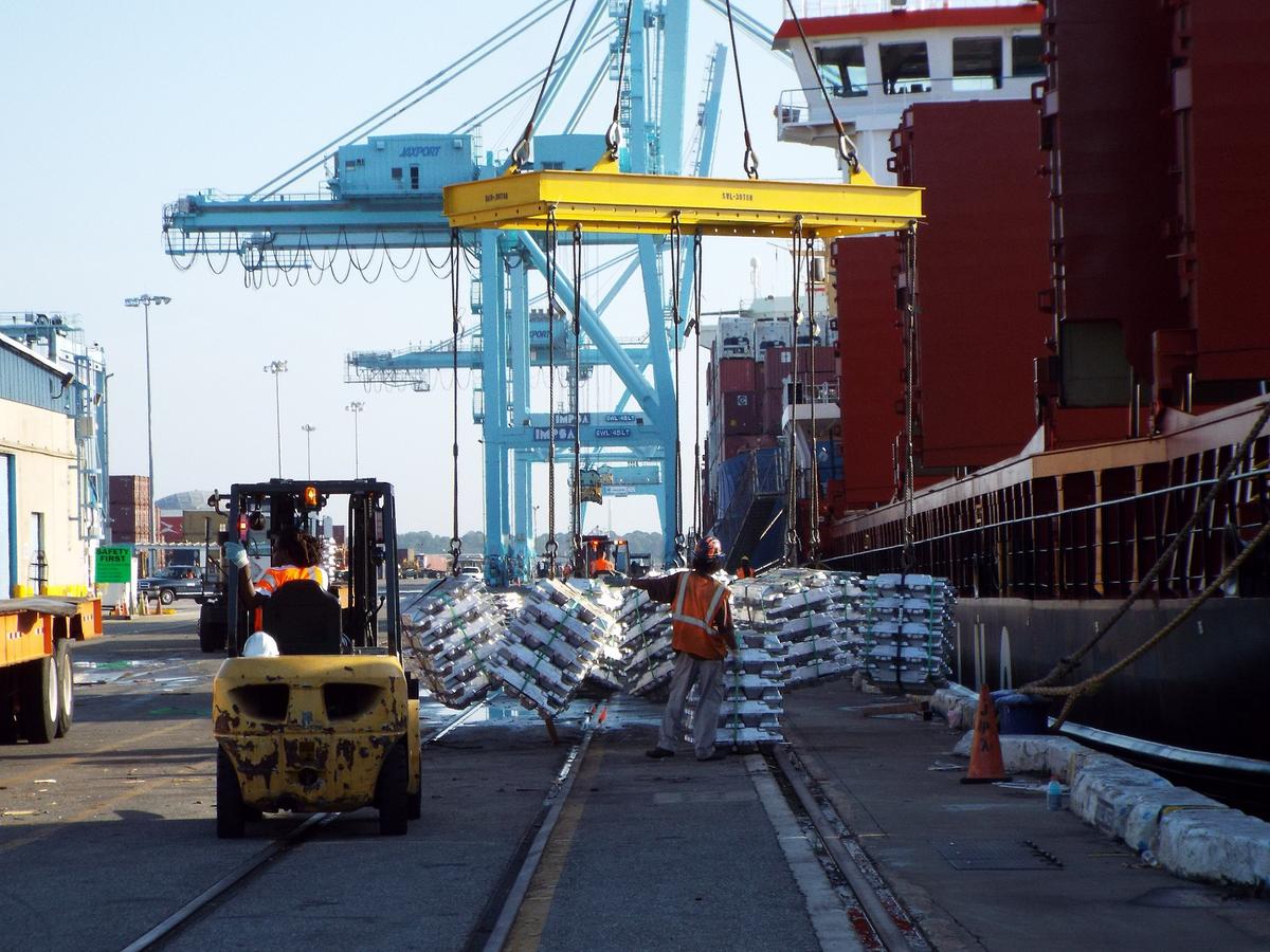 Jaxport’s Talleyrand terminal receives massive aluminum shipment ...