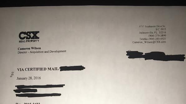 Letter hints CSX (NYSE: CSX) may nix $272 million Johnston County ...