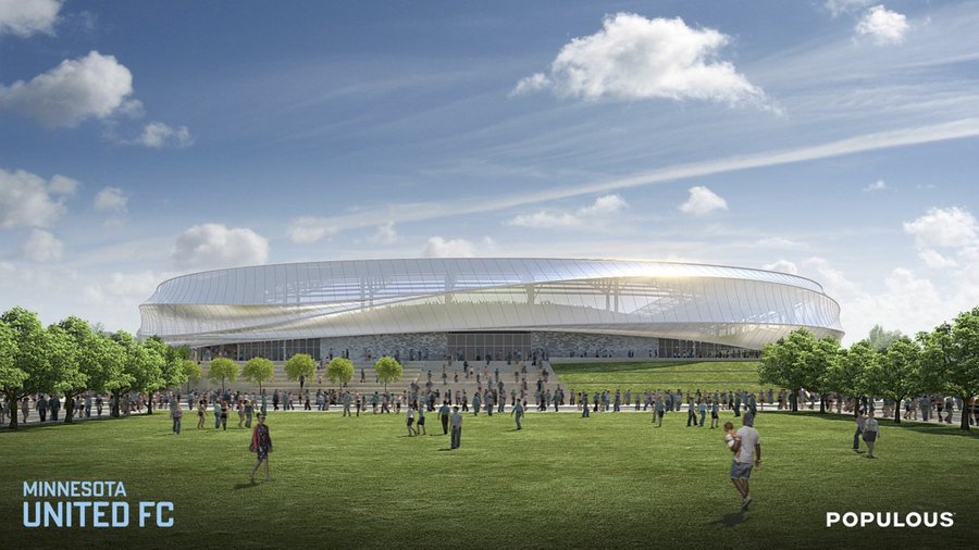 Minnesota United unveils St. Paul soccer stadium design (Images ...
