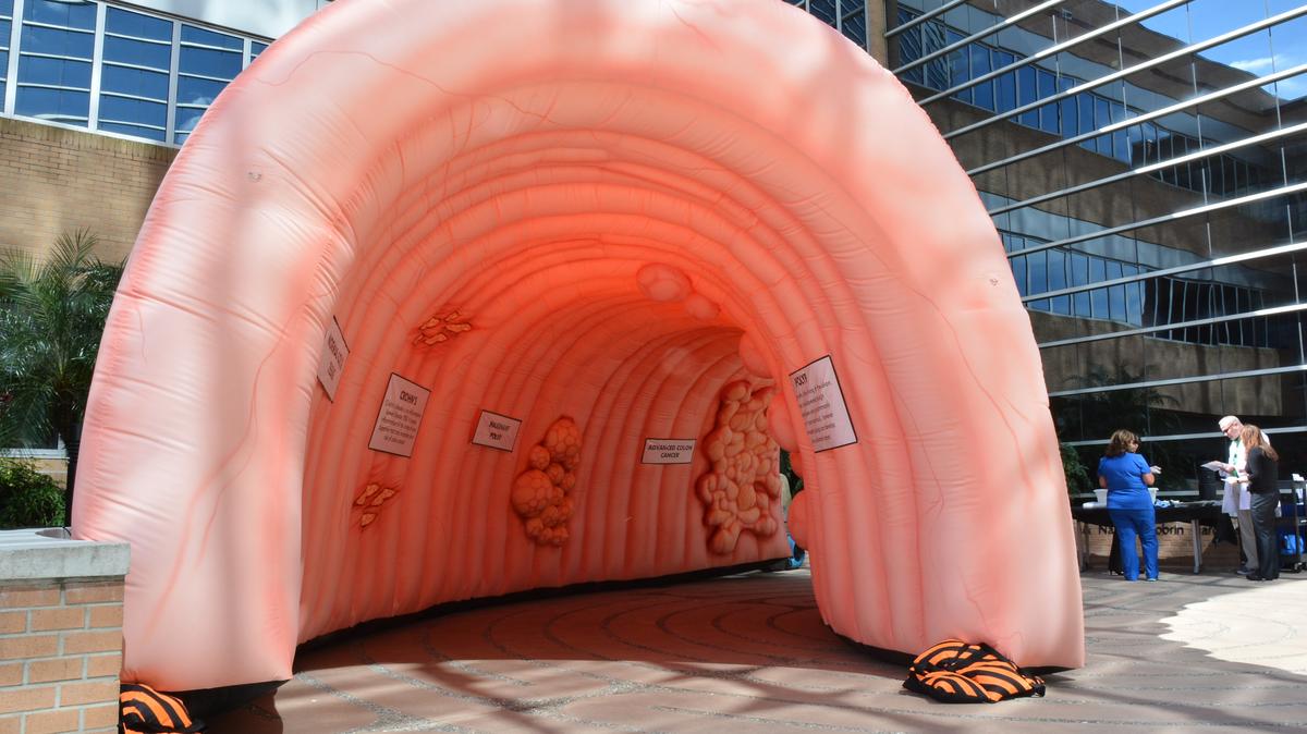 Super Colon returns to Orlando Health — and, obviously, there's photos ...