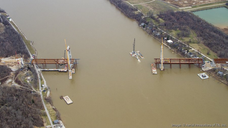 Towers completed for Ohio River Bridges Project's East End bridge ...