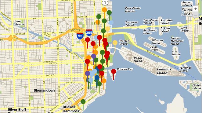 Business Journal unveils map to track Miami developments - South ...