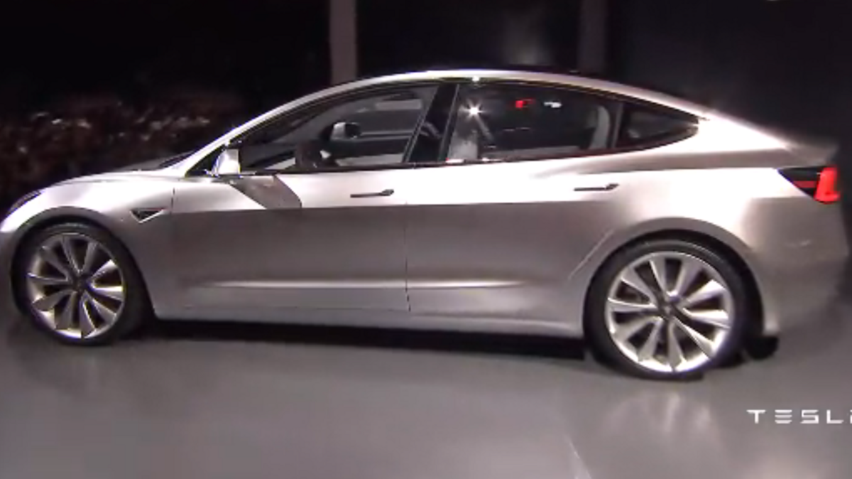 Tesla's Model 3, its car for the masses, is finally unveiled (PHOTOS ...