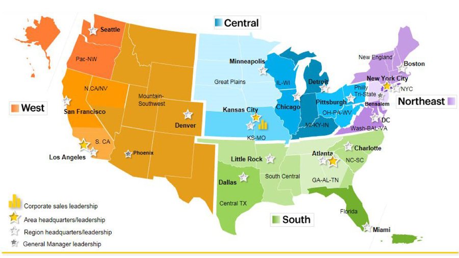 Sprint regions map