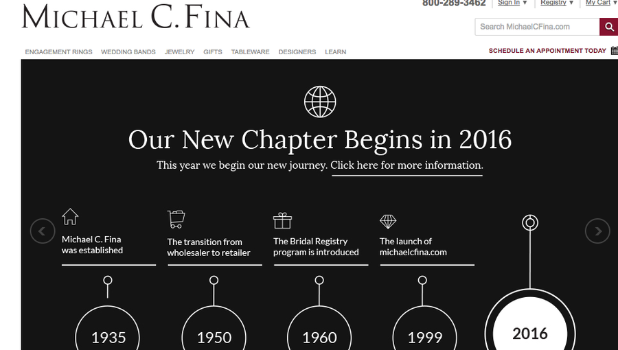 Park Avenue jeweler Michael C. Fina goes online-only, partners with ...