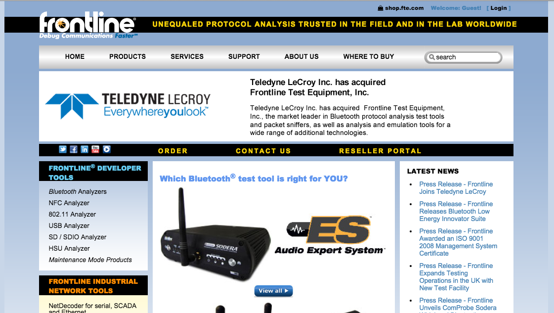 Teledyne buys Frontline Test Equipment - L.A. Business First