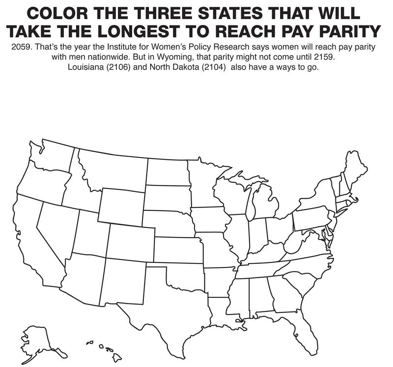 Bizwomen's Equal Pay Day coloring book - Bizwomen