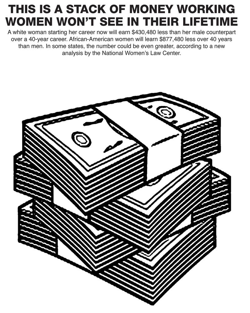 Bizwomen's Equal Pay Day coloring book - Bizwomen