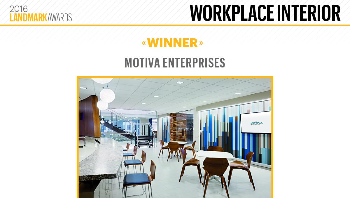 Motiva Enterprises wins HBJ's 2016 Landmark Award — Workplace Interior ...