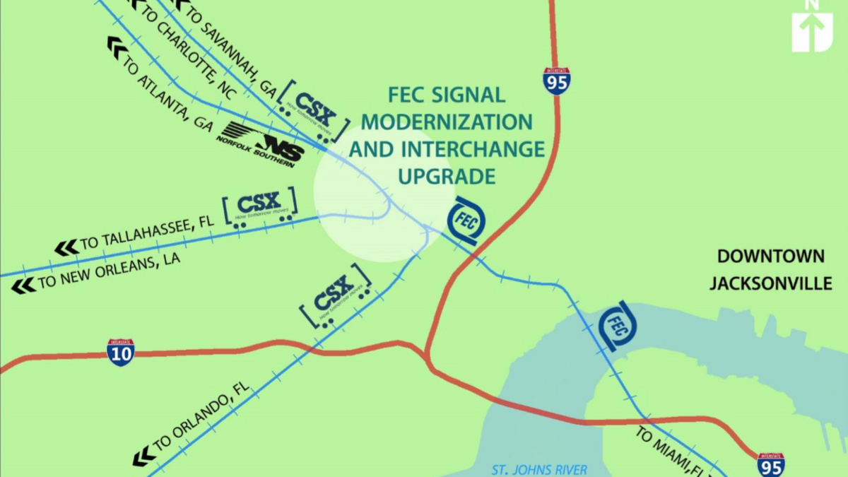 JTA and FDOT apply for $22 million federal grant for rail improvement ...