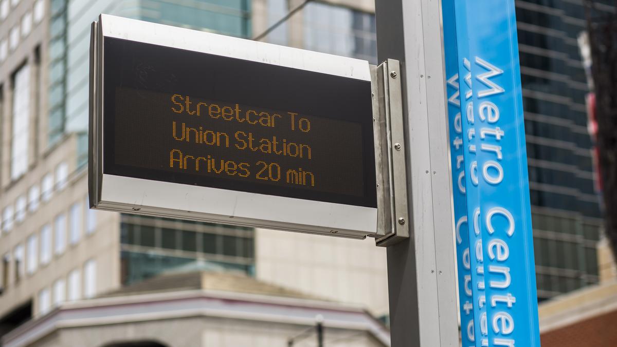 Real-time streetcar signs up and running - Kansas City Business Journal