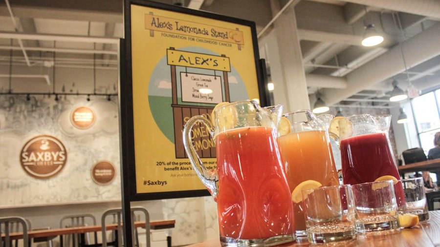 Saxbys launching line of lemonade to benefit Alex's Lemonade Stand ...