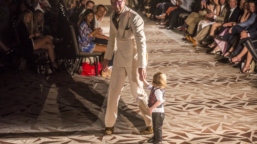 Ross Bennett shows off luxury patterned suits at Austin Fashion Week ...