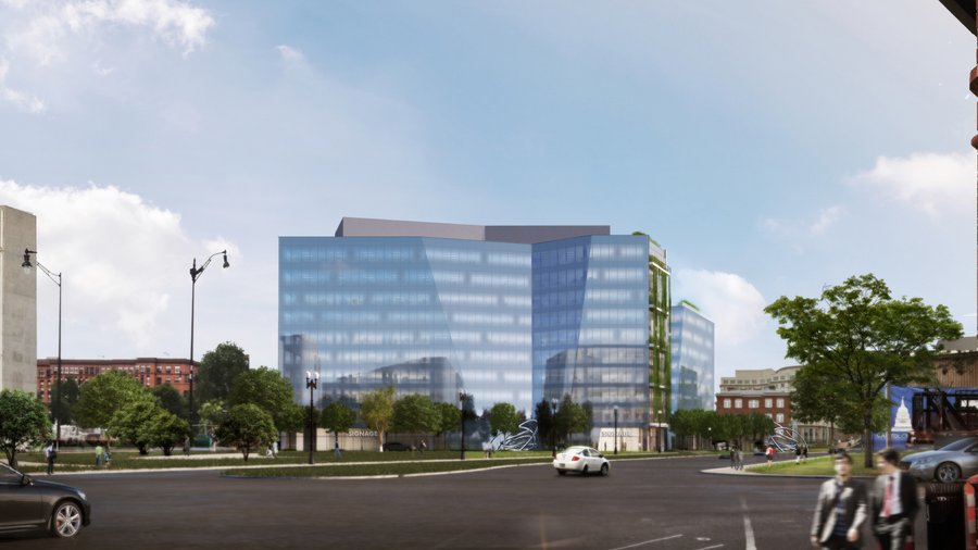 Douglas Development's hulking Darth Vader building gets green makeover ...