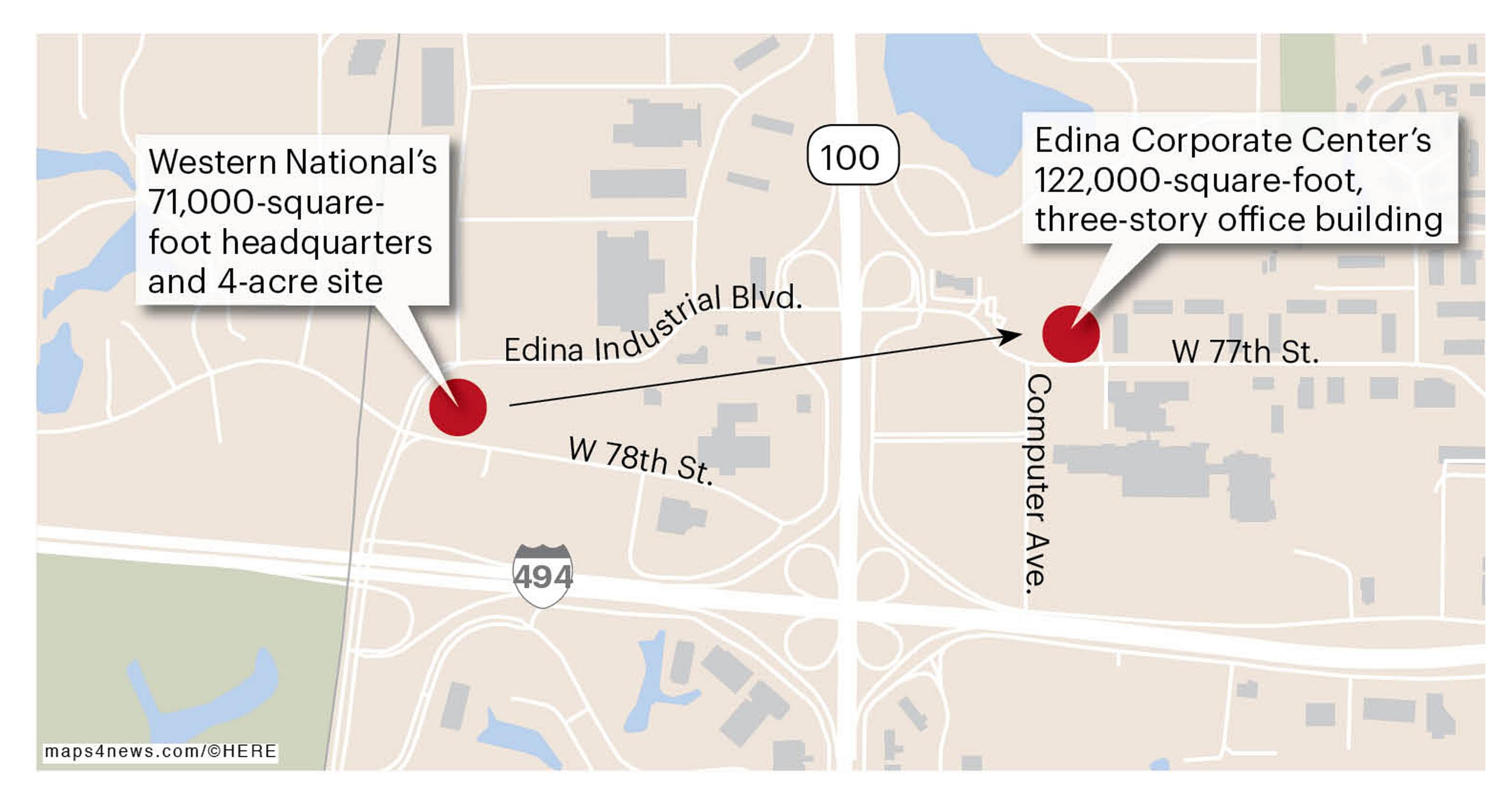 Western National Insurance eyes headquarters move across Edina ...