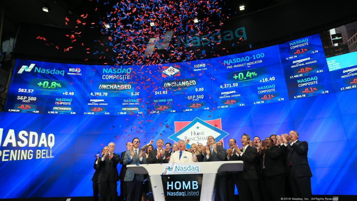 Home BancShares rings NASDAQ opening bell - Tampa Bay Business Journal