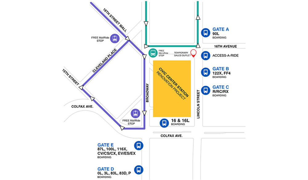 RTD's Denver Civic Center Station renovation begins soon; bus routes to ...
