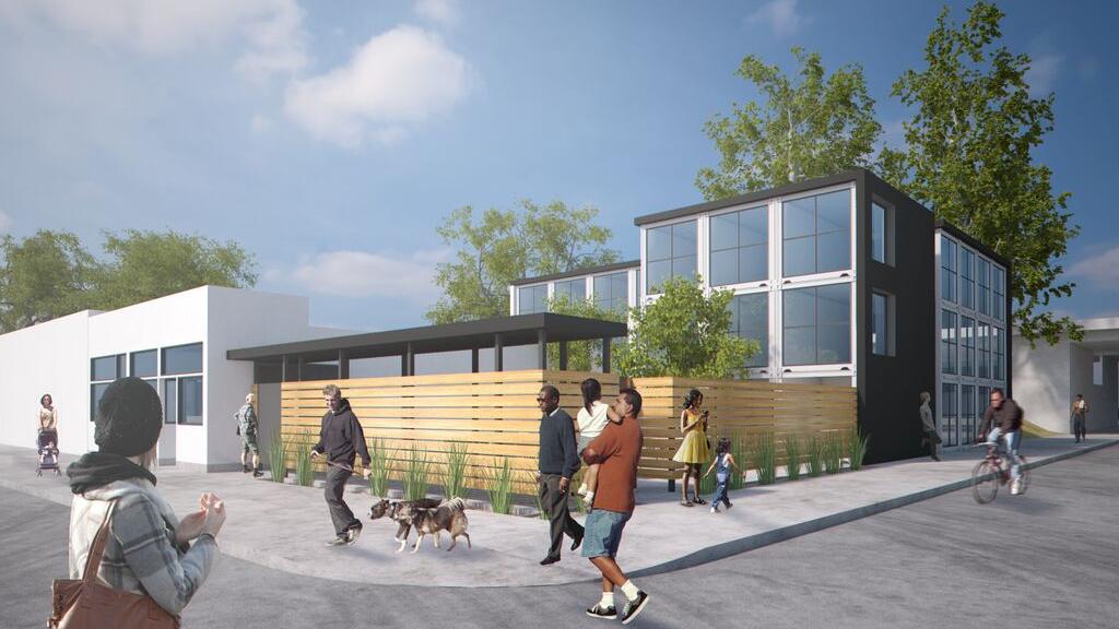 Shipping container development with retail and office space lands in ...